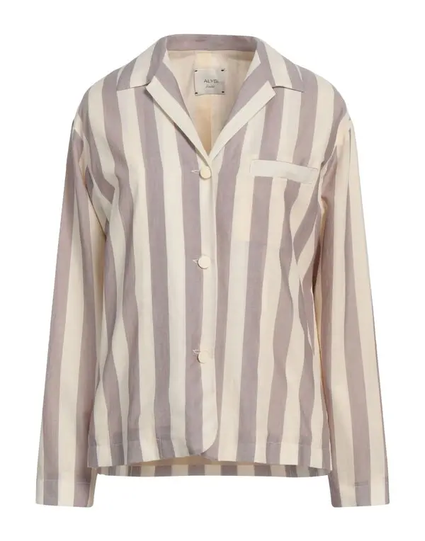 ALYSI Cotton Striped Blazer