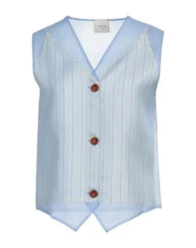 ALYSI Tailored Striped Organza Vest