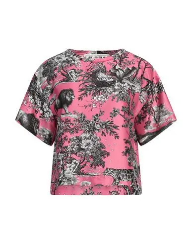 SHIRTAPORTER Floral-print Satin Top - Pink