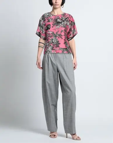 SHIRTAPORTER Floral-print Satin Top - Pink