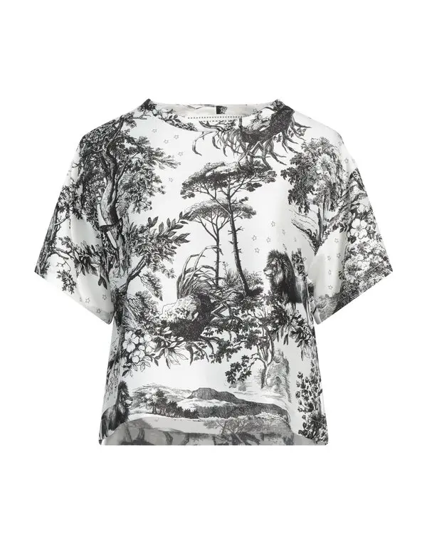SHIRTAPORTER Floral-print Satin Top