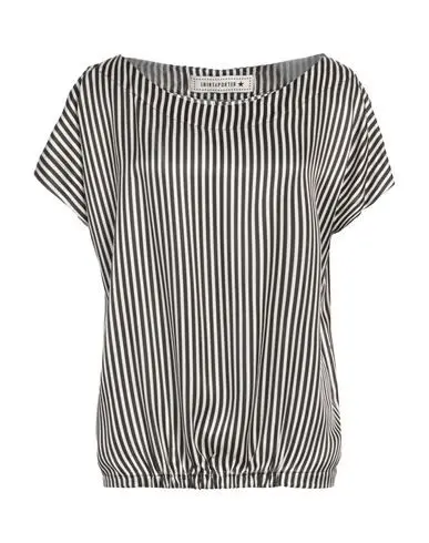 SHIRTAPORTER Striped Satin Top
