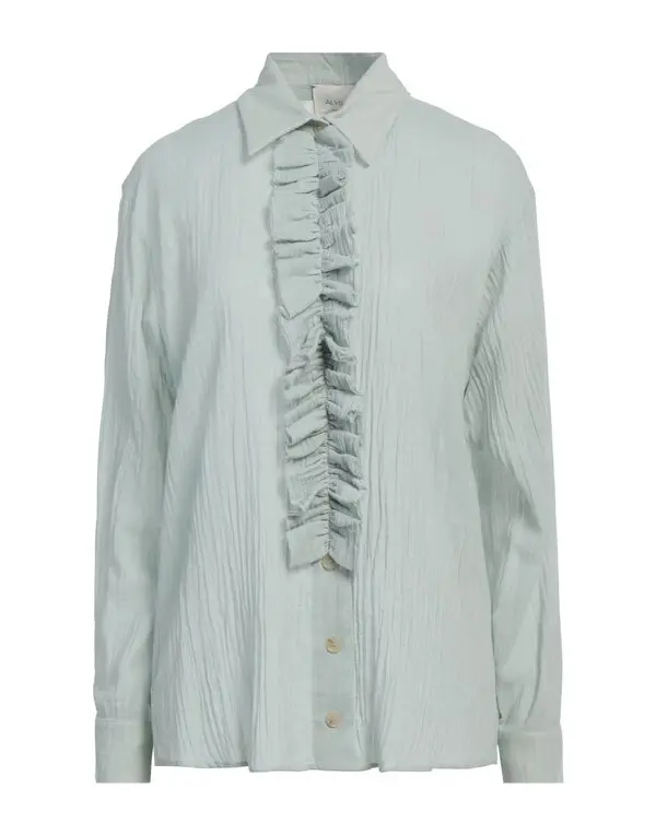 ALYSI Light Cotton Ruched Shirt
