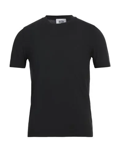 Alpha Studio T-shirt Size Cotton, Elastane - Black