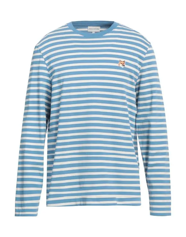 Maison Kitsuné T-shirt Light Size Cotton - Blue