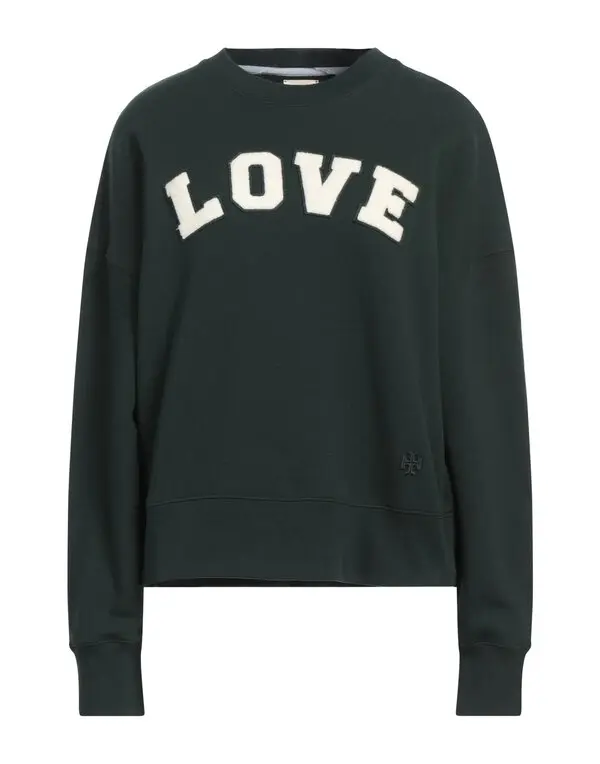 Tory Burch Crewneck Sweatshirt With Appliqu