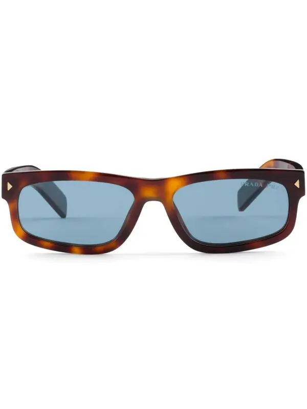 Prada Rectangle-frame Sunglasses - Brown