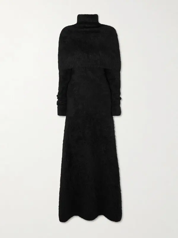 TOTEME Alpaca-blend Turtleneck Maxi Dress