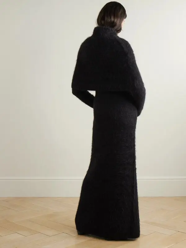 TOTEME Alpaca-blend Turtleneck Maxi Dress