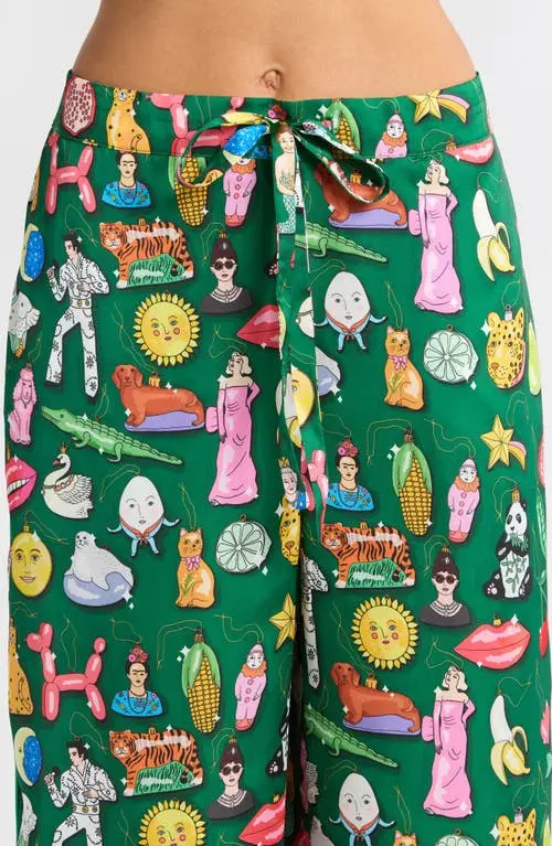 KAREN MABON Christmas Baubles Satin Pajamas