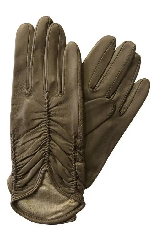 PAULA ROWAN Renee Leather Gloves - Taupe