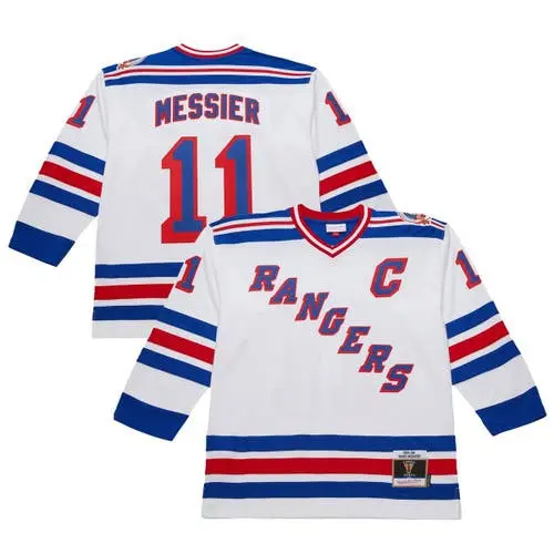 Mitchell & Ness Mark Messier 1993-94 New York Rangers Power Play Jersey - White