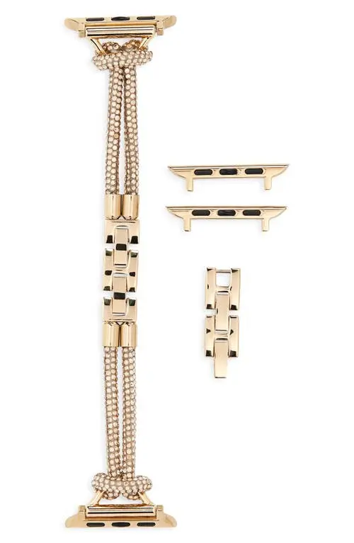POSH TECH Serena Pavé Crystal Apple Watch® Band - Gold