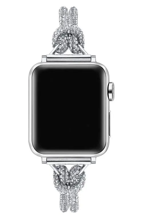 POSH TECH Serena Pavé Crystal Apple Watch® Band - Silver