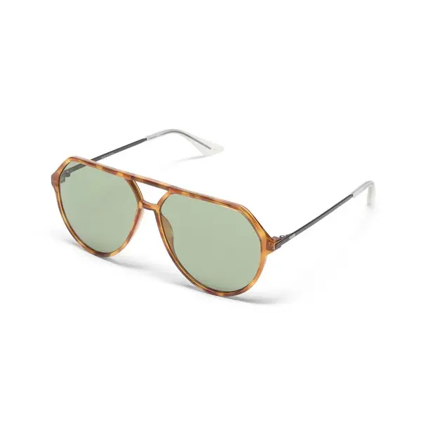 PUMA Nostalgia Lifestyle Sunglasses - Havana Black Green