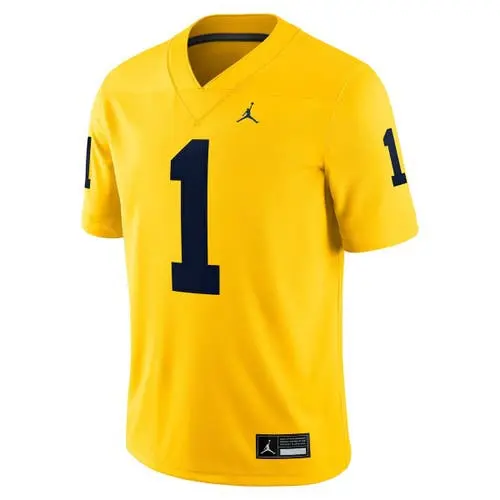 JORDAN BRAND Michigan Wolverines #1 Alternate Game Jersey