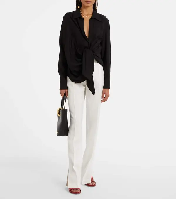 Jacquemus Tibau High-rise Slim Pants