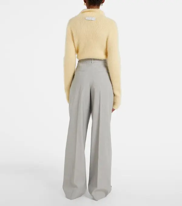 Jacquemus Curzio Mid-rise Wide-leg Pants