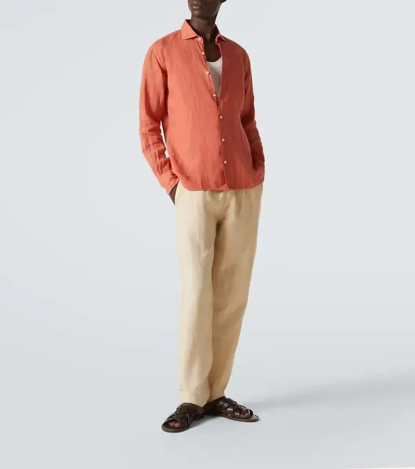 Fedeli Linen Oxford Shirt