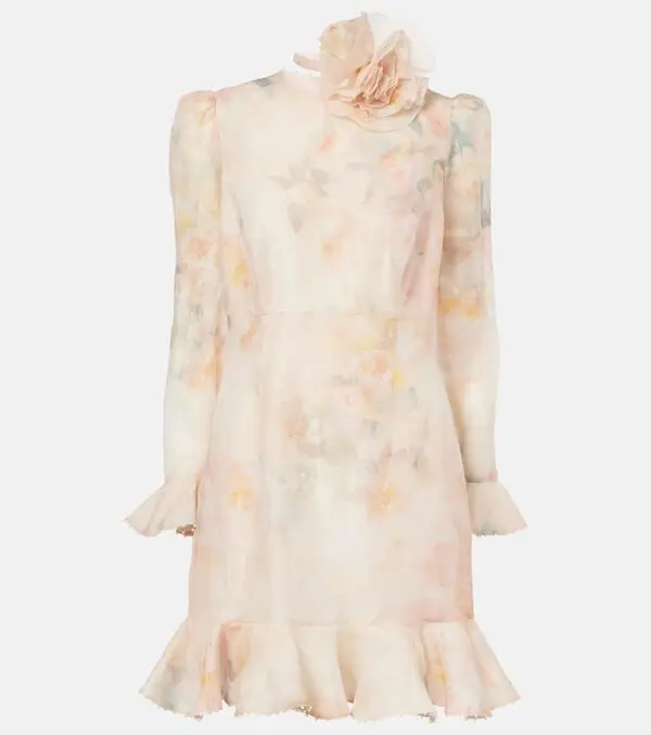 Zimmermann Crush Floral Mini Dress