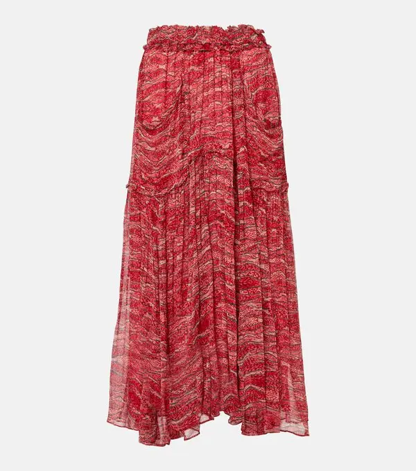 MARANT ETOILE Veronique Chiffon Maxi Skirt