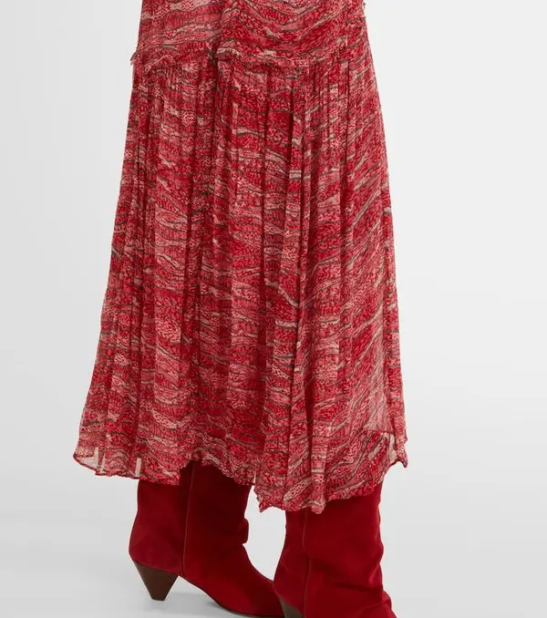 MARANT ETOILE Veronique Chiffon Maxi Skirt