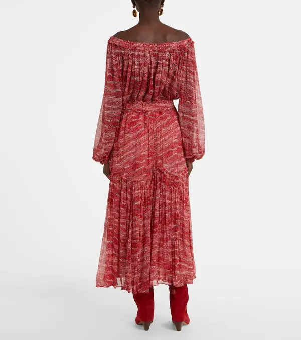 MARANT ETOILE Veronique Chiffon Maxi Skirt