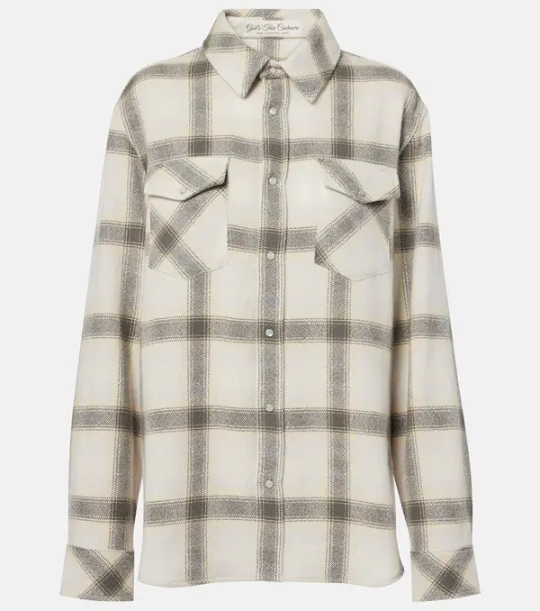 GOD'S TRUE CASHMERE Moon Plaid Shirt - Multicoloured