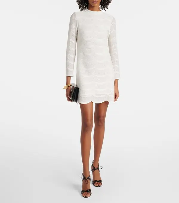 TOM FORD Knitted Scalloped Mini Dress