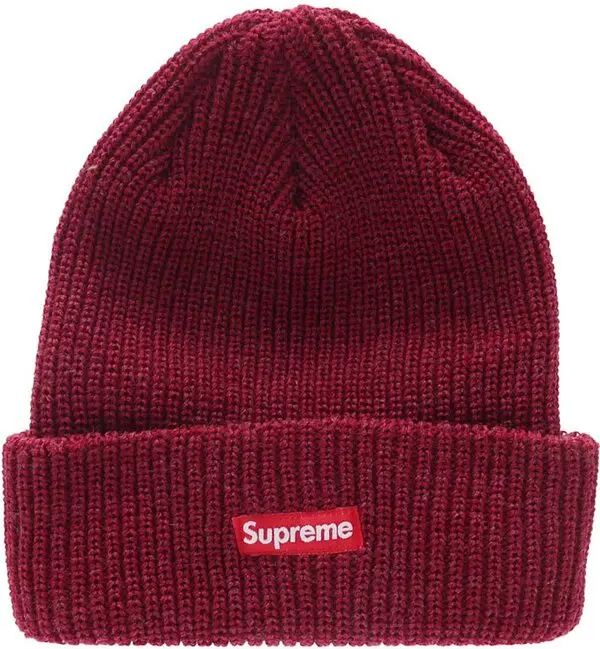 Supreme Heathe Loose Gauge Beanie - Red