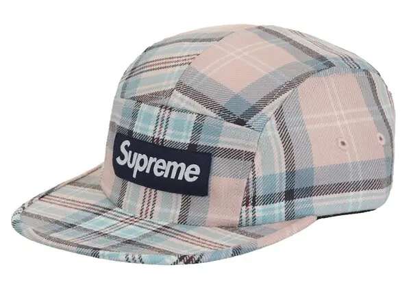 Supreme Lochcarron Camp Cap - Rose Plaid