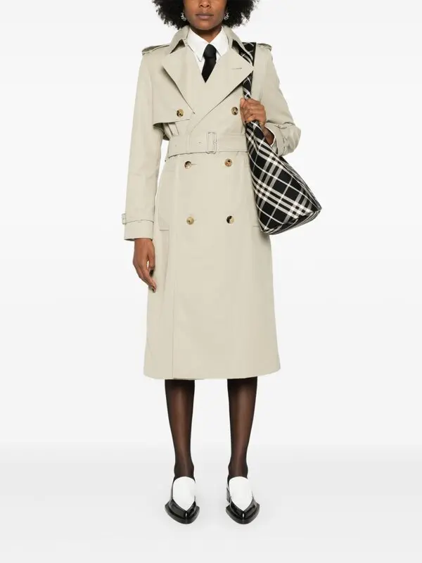 Burberry Double-breasted Trench Coat - Neutrals