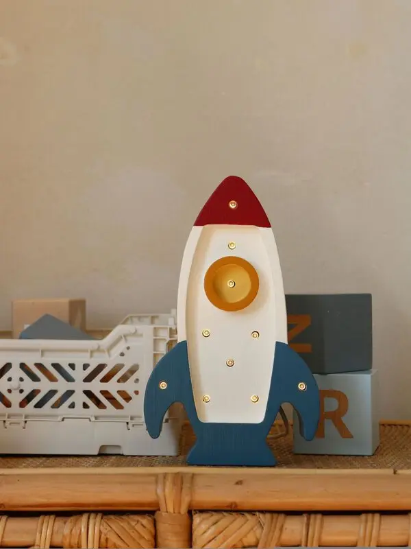 LITTLE LIGHTS Mini Space Rocket Lamp