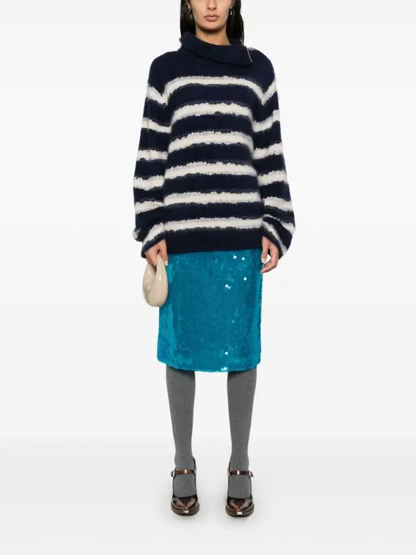 Dorothee Schumacher Striped Wool-cashmere Sweater