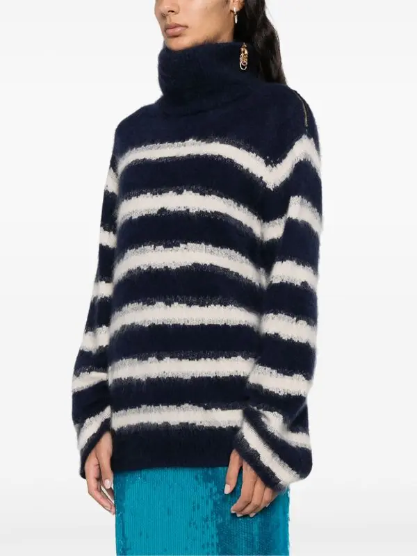 Dorothee Schumacher Striped Wool-cashmere Sweater