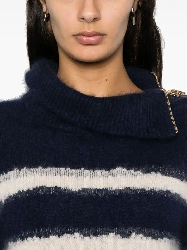 Dorothee Schumacher Striped Wool-cashmere Sweater