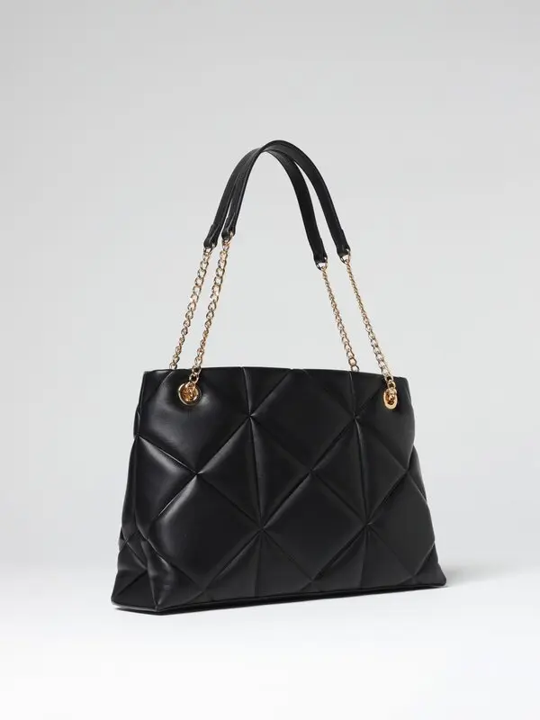 Moschino Quilted Shoulder Bag - Black