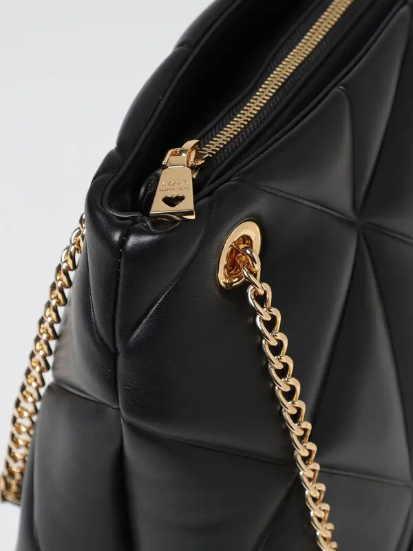 Moschino Quilted Shoulder Bag - Black