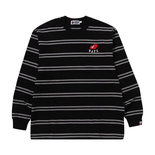 A BATHING APE Ape Heart Hoop Long-sleeve Tee