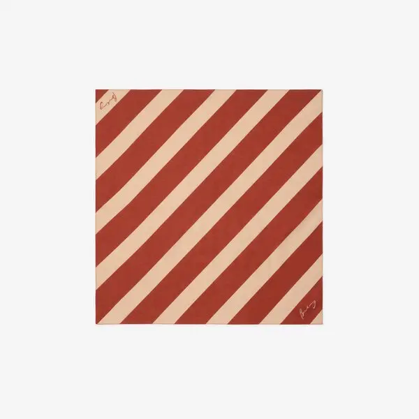 Burberry Striped Cotton Scarf