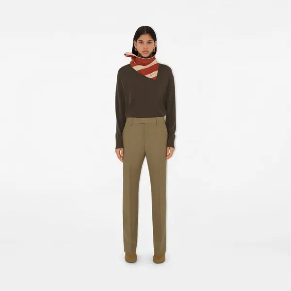 Burberry Striped Cotton Scarf