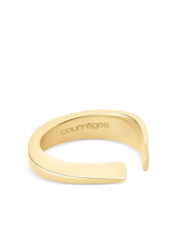 COURREGES Sculpted Band Ring - Gold