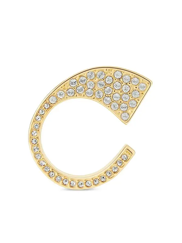 COURREGES Crystal-embellished Ring - Gold