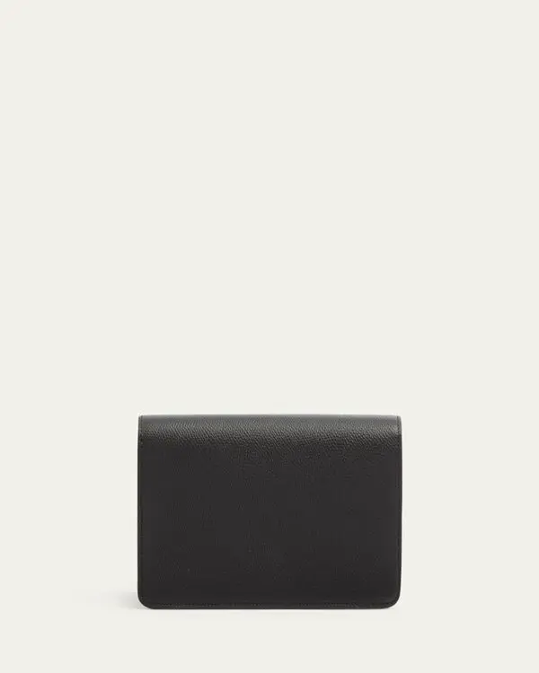 Valentino Garavani Vlogo Flap Leather Wallet
