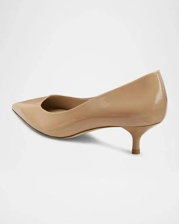 STUART WEITZMAN Patent Kitten Pumps