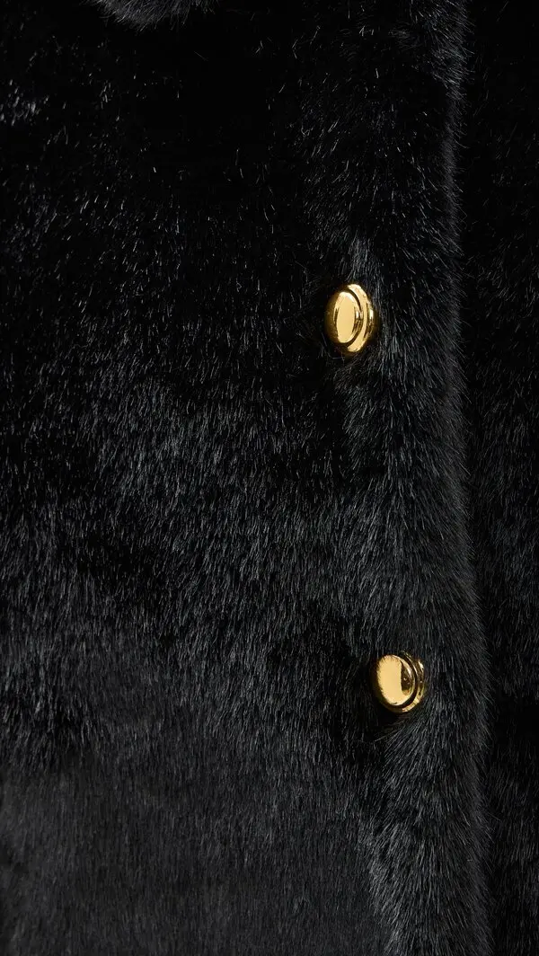English Factory Faux Fur Collared Jacket