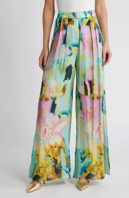 Kobi Halperin Loretta Floral Satin Pants