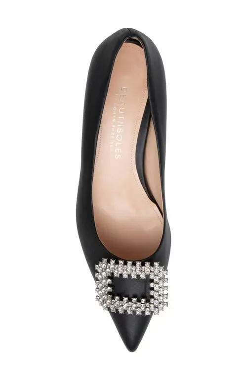 BEAUTIISOLES Elsie Pointed Toe Pump - Black