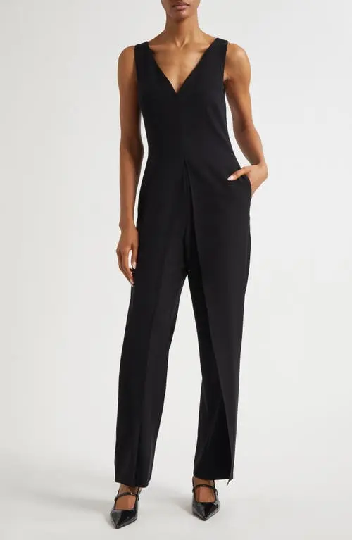 Emporio Armani Sleeveless Jumpsuit - Solid Black