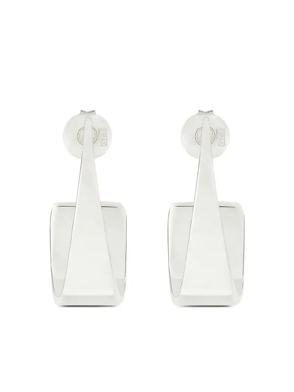 COURREGES Hoop Earrings - Silver